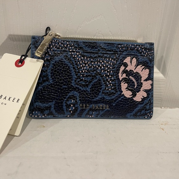 Ted Baker | Bags | Ted Baker Rhella Graphic Leather Zip Wallet | Poshmark